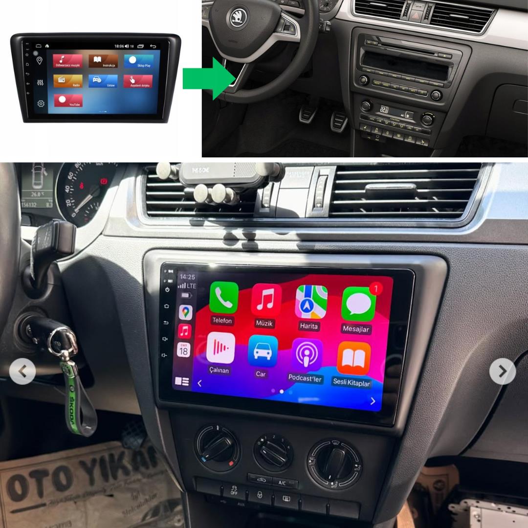 Skoda Rapid Android Multimedya Sistemi 4-64 Fimex (2013-2018) - 5,491. ...