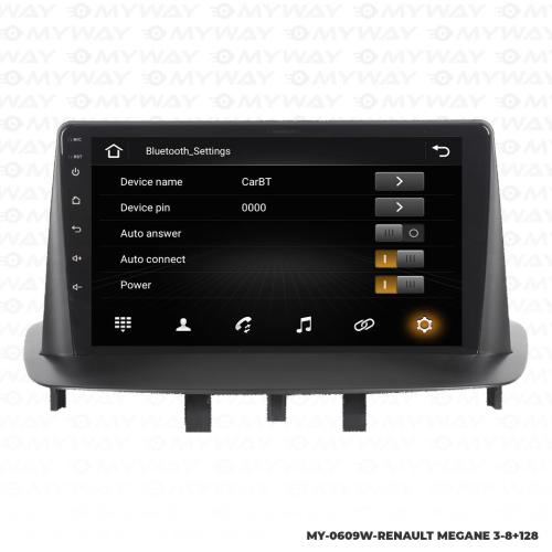 RENAULT MEGANE 3 ANDROİD 12 MULTİMEDYA CARPLAY 4GB RAM+64GB HDD ...